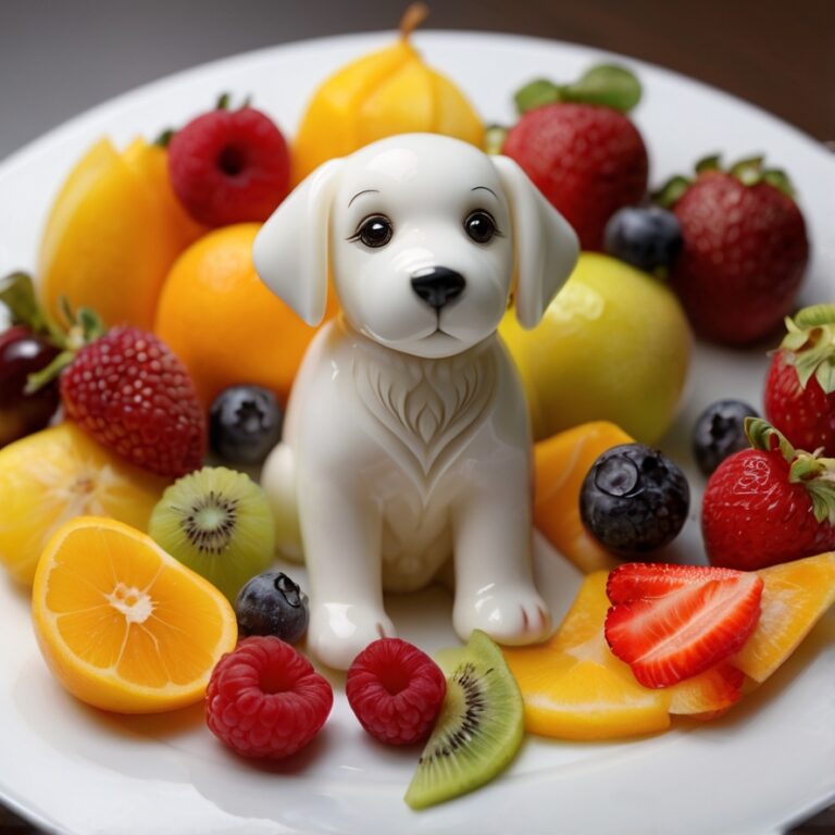 Cute Animal Themed Desserts With White Chocolate and Fruity