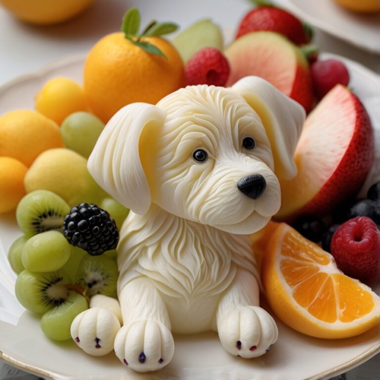 Cute Animal Themed Desserts With White Chocolate and Fruity